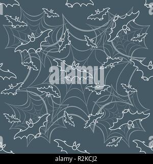 Halloween 2019 vector seamless pattern with pumpkins and witch cats ...