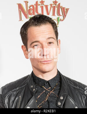 Gabriel Vick arrives at the premiere of Nativity Rocks! at the Odeon ...