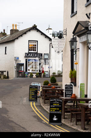 Cartmel Priory in the village of Cartmel, Cumbria, England UK Stock ...