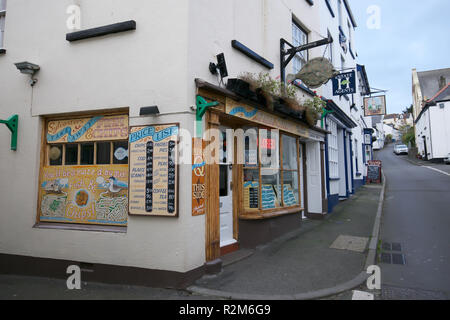 Fish & chip shop in Appledore, Devon, UK Stock Photo - Alamy