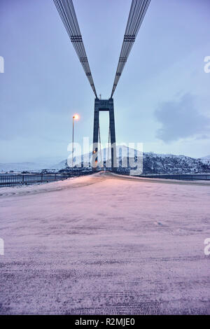 Bridge at Kvalsund Stock Photo - Alamy