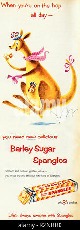 1950s UK Spangles Magazine Advert Stock Photo - Alamy