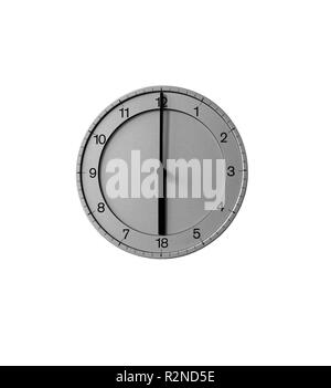 clock time dial analogous numerics digit isolated optional antique ...