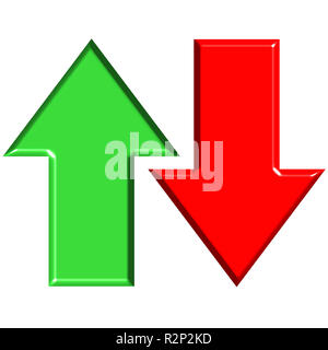 increase, decrease Arrow symbol set, icon business concept. Vector Stock Vector Art ...