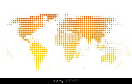 world map red dots Stock Photo - Alamy