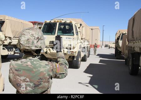 Soldiers from The 47th Heavy Composite Truck Company, 142d Combat ...