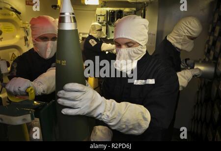 HMS Northumberland in the early hours of 30 Oct 2018 carried out Naval ...
