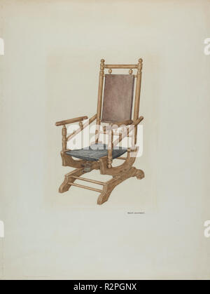 Ursula Lauderdale, Platform Rocker, c 1940, Platform Rocker; circa 1940 ...