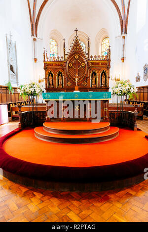 Altar and apse of Riga Cathedral. Riga Cathedral is the Evangelical ...