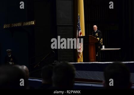 GROTON, Conn. (Nov. 2, 2018) Ohio native Capt. Ronald Withrow, outgoing ...