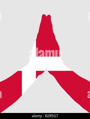 Danish hand signal Stock Photo - Alamy