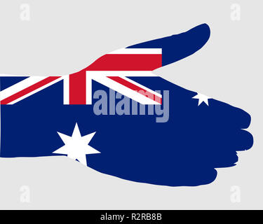 Australian finger signal Stock Photo - Alamy