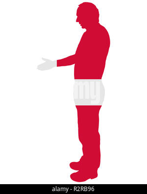 Danish hand signal Stock Photo - Alamy