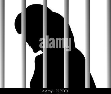Human behind bars Stock Photo - Alamy