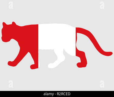 illustration of a big cat panther puma mountain lion lioness on the ...