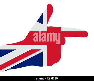 British hand signal Stock Photo - Alamy