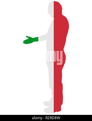 Italy hand signal Stock Photo - Alamy