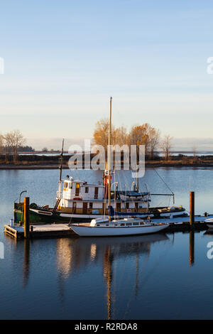 Steam powered tugboat SS Master at dock in Steveston, British Columbia ...