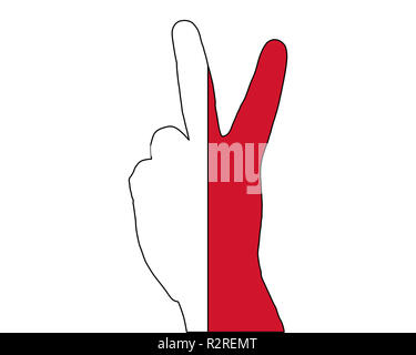 Malta hand signal Stock Photo - Alamy
