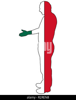 Mexican finger signal Stock Photo - Alamy