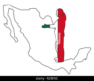 Mexican finger signal Stock Photo - Alamy