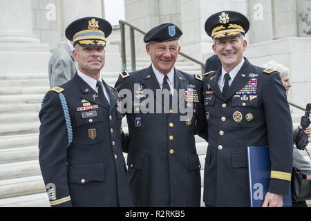 U.S. Army Col. James Tuite (left center), regimental commander, 3d U.S ...