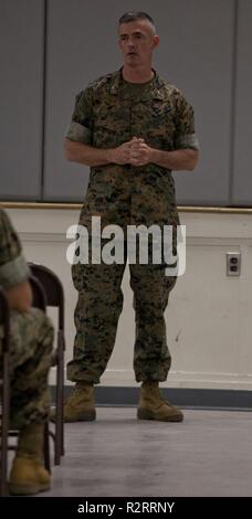 U.S. Marine Corps Col. J. L. Shelton Jr., Commanding Officer of Marine ...