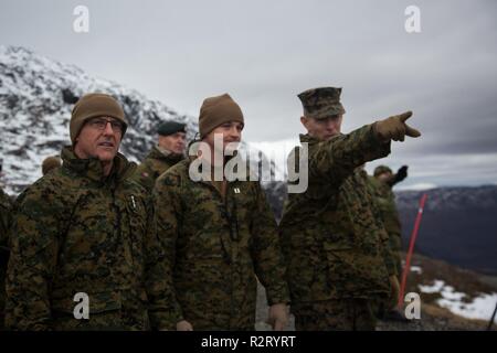 Chief of Defence Staff Norway, Lt. Gen. Erik Gustavson, left, and Col ...
