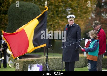 WAREGEM, Belgium (Nov. 11, 2018) Adm. James G. Foggo III, commander, U ...