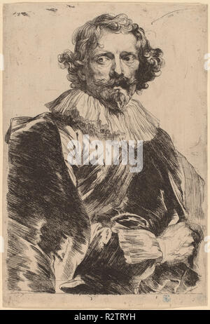 A 17th-century drawing by Lucas van Uden depicting a landscape with a ...