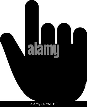 Forefinger symbol or icon. Index finger, go, direction, orientation Stock Vector Art ...