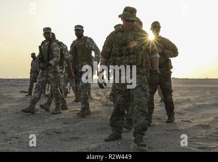UM HATTAH, Qatar – U.S. Army Sgt. Alfonso Perea, and infantryman with ...