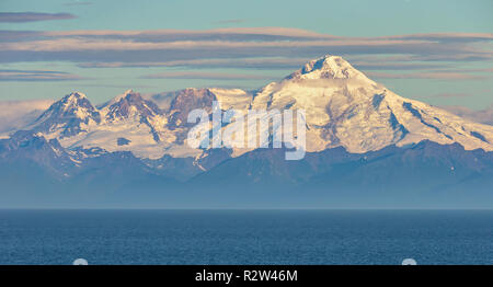 A view of the Chigmit Mountains, the northeastern section of Aleutian ...