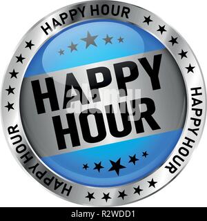 happy hour speech bubble. happy hour sign. happy hour banner Stock ...