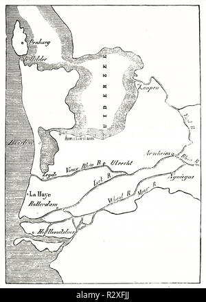 Rhine, Meuse And Scheldt Delta, Netherlands, True Colour Satellite ...