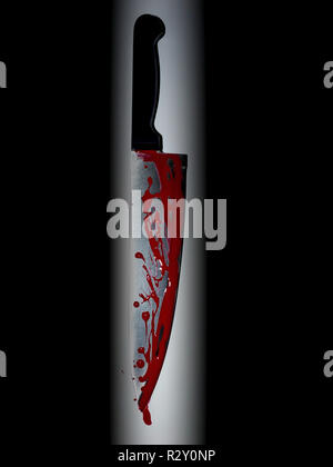 the knife blade close-up photo close-up carving knife Stock Photo - Alamy
