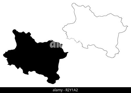Manisa (Provinces of the Republic of Turkey) map vector illustration ...