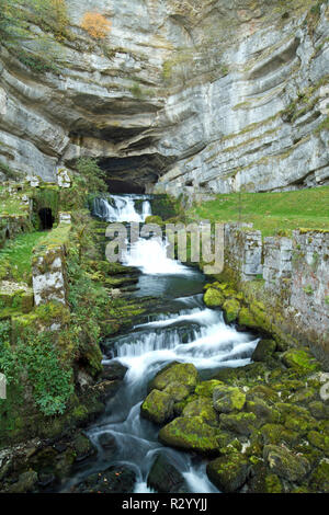 France, Doubs, Ouhans, the Loue river close to the source Stock Photo ...