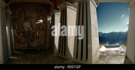 The Paxmal, a neoclassical monument to peace situated on Walenstadtberg ...