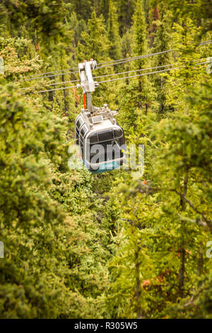 Banff Gondola ride on Sulphur Mountain - Alberta, Canada Stock Photo ...