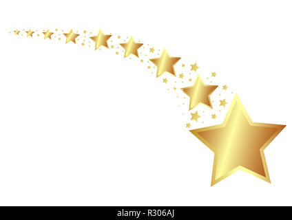Falling yellow stars Stock Photo - Alamy