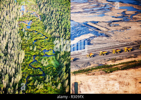 Tar sands, Oil sands, Fort McMurray, Alberta, Canada Stock Photo - Alamy