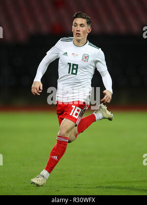 Wales' Harry Wilson during a press conference at the Vale Resort ...