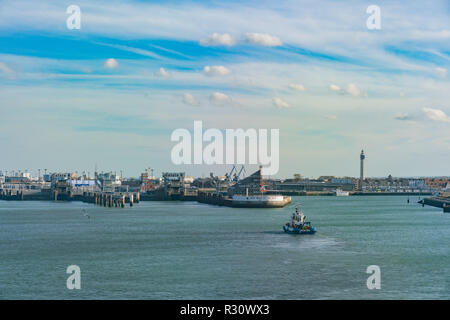 Exterior view of the famous Calais harbor at France Stock Photo - Alamy