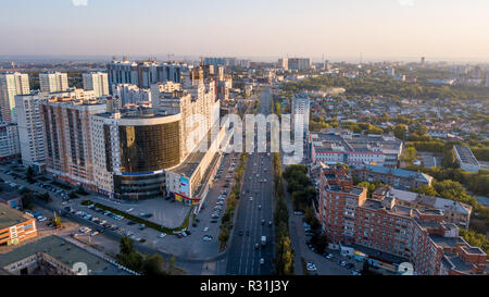Modern city aerial Stock Photo - Alamy