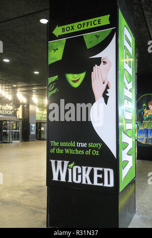 "Wicked", the musical, at the Gershwin theatre, NYC, USA 2022 Stock ...