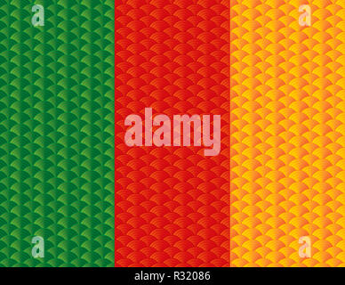 Japanese red gold pattern, New Year texture illustration, geometric ...