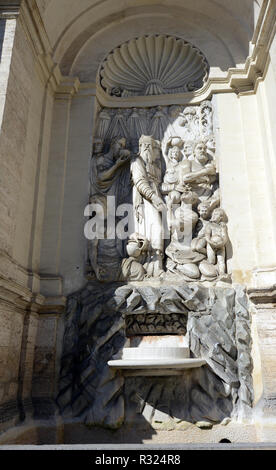 Fountain of Moses (Fontana del Mosè salvato dalle acque) at the Villa ...