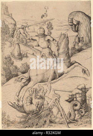 Saint George and the Dragon, c. 1480/1490 Stock Photo - Alamy