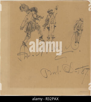 Three Hobos on the Artist's Signature, 1887 Stock Photo - Alamy